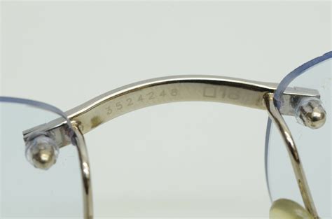 Authentic Cartier Eyeglasses Rimless 54 18 140b Bubin Gem