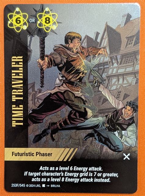 Marvel Overpower Time Traveler Foil Futuristic Phaser 253f World