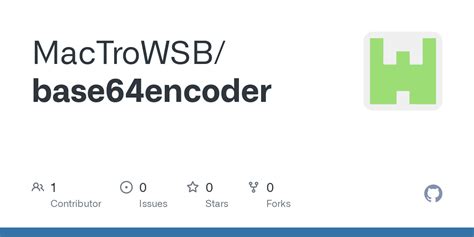 GitHub MacTroWSB Base64encoder