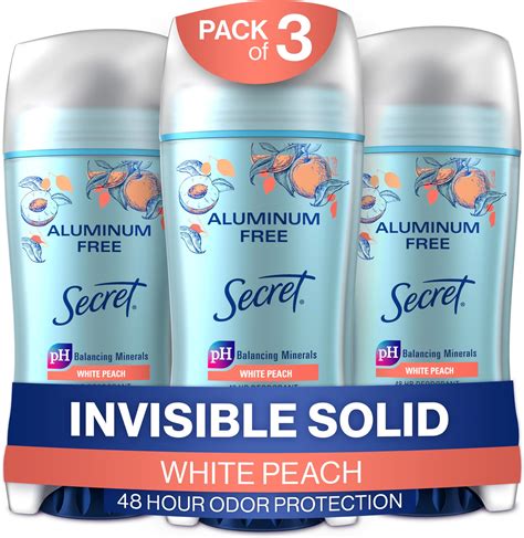 Secret Aluminum Free Deodorant For Women White Peach 2