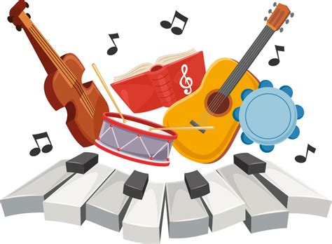 Sticker Musique Dessins Instruments Tenstickers