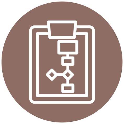 premium vector process flowchart icon