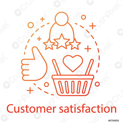 Customer Satisfaction Concept Icon Stock Vector 3754533 Crushpixel