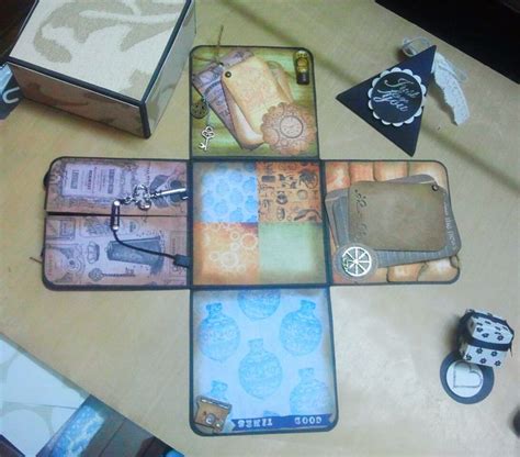 Exploded Box No 4 Paper Projects Trifold Wallet