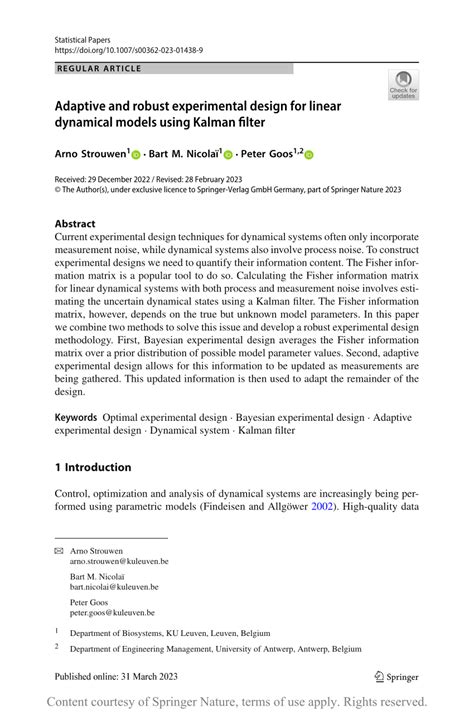 adaptive and robust experimental design for linear dynamical models