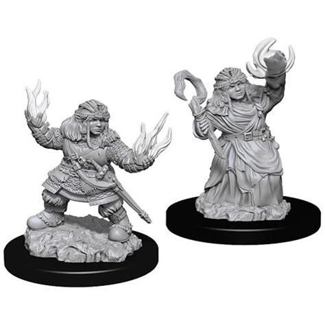 Set 2 Miniaturi Nepictate Pathfinder Female Dwarf Summoner 3 Cm Emag Ro