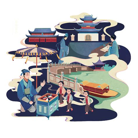 南京系列插画莫阿毛 站酷zcool