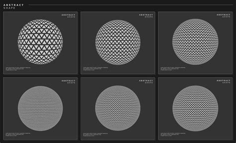Modern Abstract Triangle Globe Design Template Set Digital Pixel