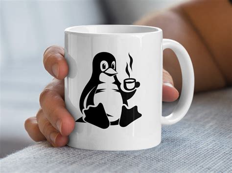 Geeky Penguin Coffee Mug Linux Command Line Humor Programmer Gift