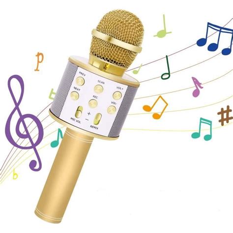 Microphone Karaoke Sans Fil Bluetooth Karaoké Microphone Ktv Karaoké Enfants Adulte Pour