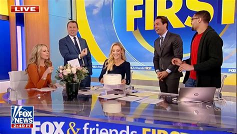 Fox News Carley Shimkus Is Surprised By Co Hosts Live On Air After