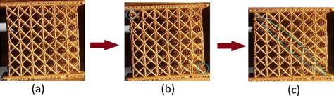 Shear Band Formation On A Diagonals Sample B Starting With Failure Of