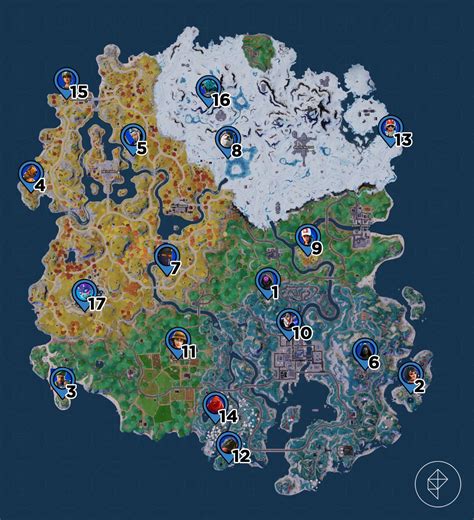 Fortnite Chapter 4 Season 2 Character Locations And Map Polygon