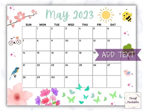 Editable April 2023 Calendar Printable Wall Calendar 2023 Etsy Artofit