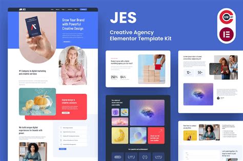 Jes Creative Agency Elementor Pro Template Kit