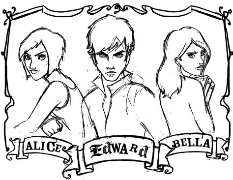 Twilight Characters Coloring Pages Coloring Pages