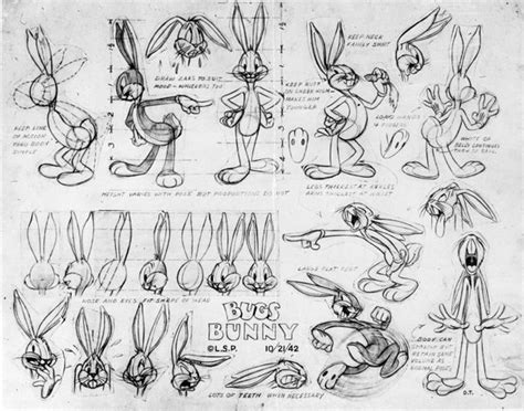 Bugs Bunny Model Sheet Image Source
