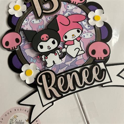 Kuromi And My Melody Cake Topper Pompompurin Cake Topper Hello Kitty