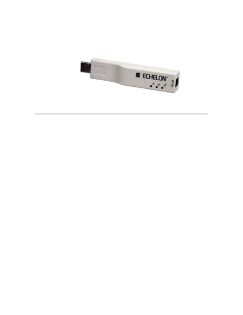 Echelon Lonworks Usb Network Interface User Manual