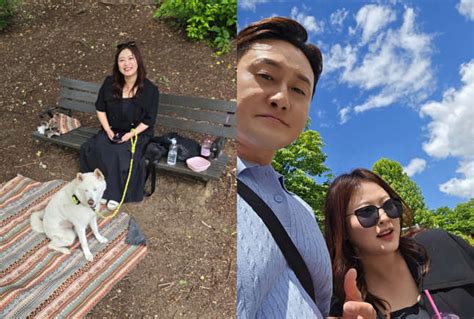 심진화44세 남편 김원효43세와 한강 밤 나들이 행복한 조합