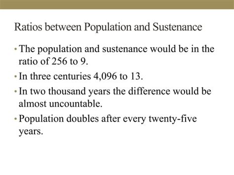 Theories Of Population Growth Malthus Theory Pptx