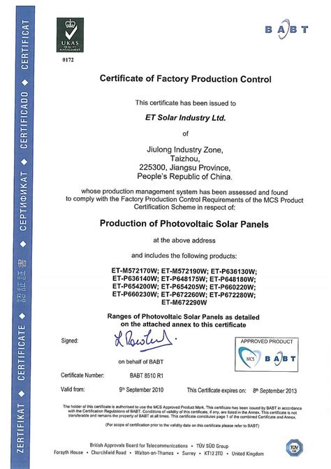 Et Solar Mcs Certificate Solarclarity