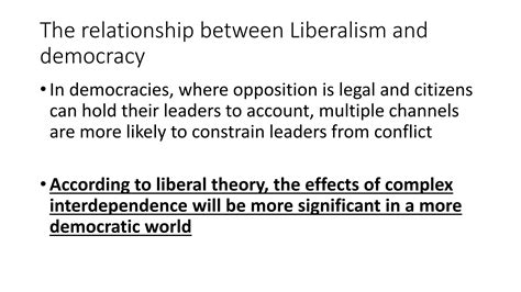 Liberalism In International Relations Pptx