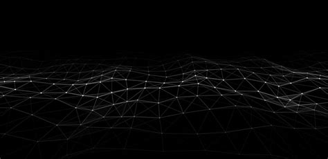 Premium Vector Abstract Technology Wave Of Particles Big Data Visualization Vector Background