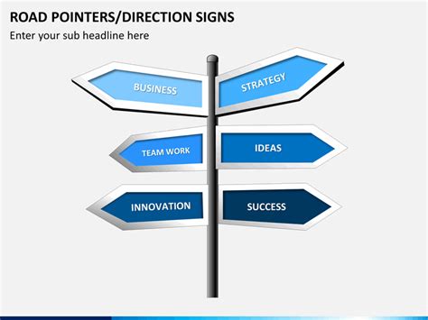 Road Pointers Powerpoint And Google Slides Template Ppt Slides
