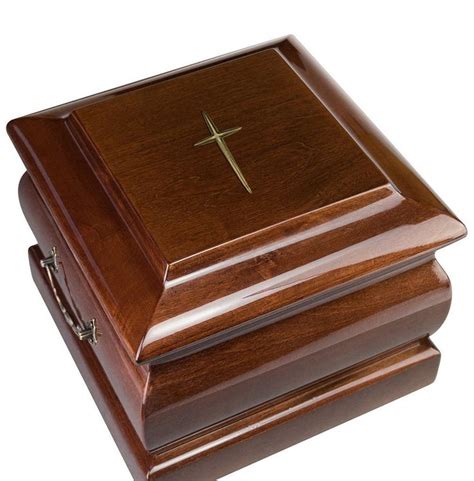 A Wooden Box With A Cross On It