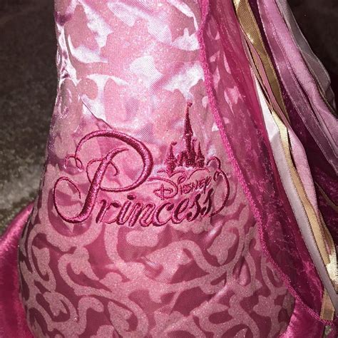 Disney Princess” Hat Pink Sheer Pink Fabric With Depop