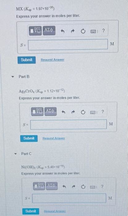 solved use the ksp values to calculate the molar solubility