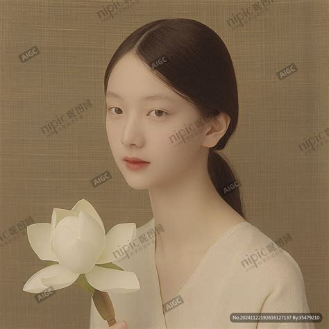 Ai创作图新中式美女 纯洁少女 板绘人像 写实人物插画 鼠绘模特 中式形象造型 照片工笔画 半身像人像 工笔少女 厚涂头像 写实人物绘画 女孩人物人像 写实少女 东方女性半身像 原创美人