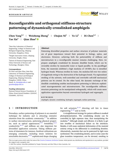PDF Reconfigurable And Orthogonal Stiffnessstructure Patterning Of