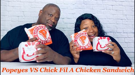 Popeyes Vs Chick Fil A Chicken Sandwichmukbang Youtube