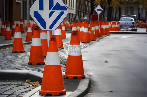 交通警示锥高清图片下载 正版图片600866693 摄图网