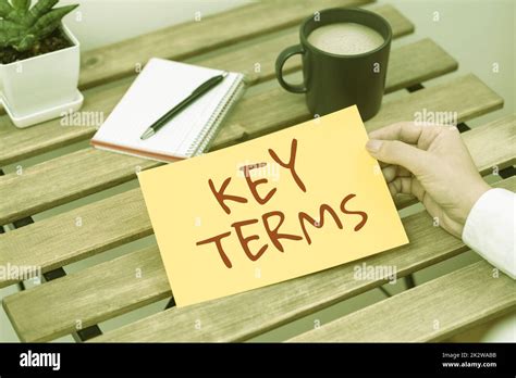 Sign Displaying Key Terms Conceptual Photo Words That Can Help A