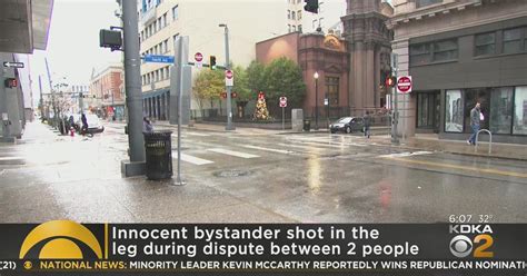 Woman Walking By Fight In Downtown Pittsburgh Shot In Leg Cbs Pittsburgh