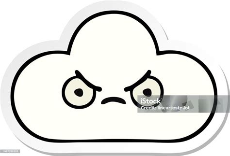 Stiker Awan Putih Kartun Lucu Ilustrasi Stok Unduh Gambar Sekarang Awan Langit Clip Art