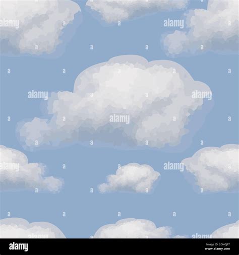 Clouds Seamless Background Vector Illustration Stock Vector Image Art Alamy