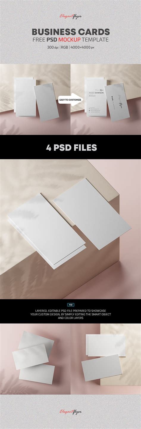 Visiting Card Mockup Psd File Free