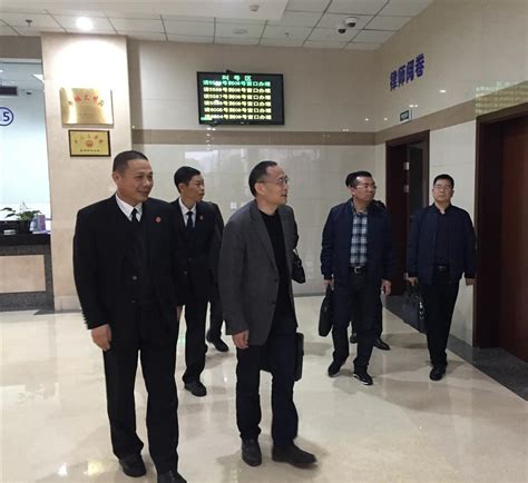 义乌法院朱卫东副院长一行来我院考察三大机制建设