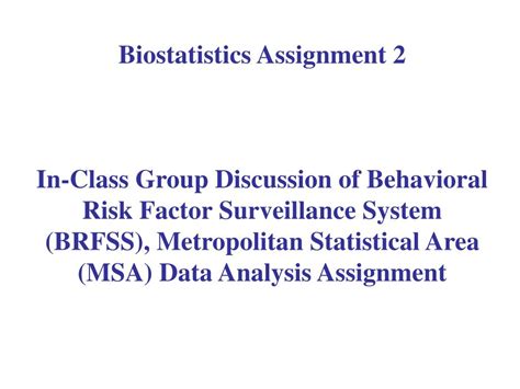 Ppt Biostatistics Assignment 2 Powerpoint Presentation Free Download