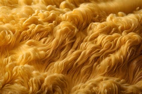 Premium Ai Image Golden Wet Wool Texture