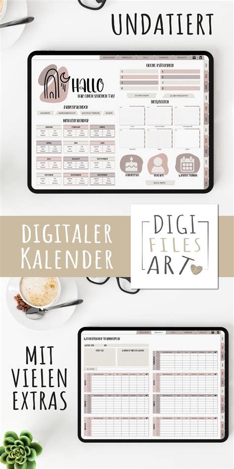 Digitaler Kalender Deutsch Terminplaner Kalender 2023 Goodnotes