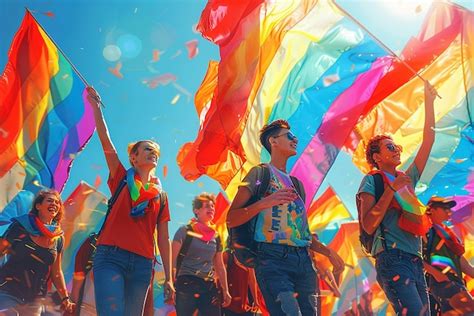 Premium Photo Young Advocates Illustration For Lgbtq Rights