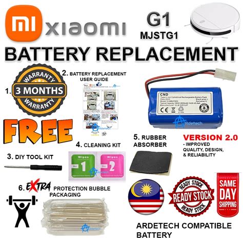Rechargeable Li Ion Battery For Xiaomi G Mijia Mjstg Robot Vacuum Cleaner Main Brush Battery