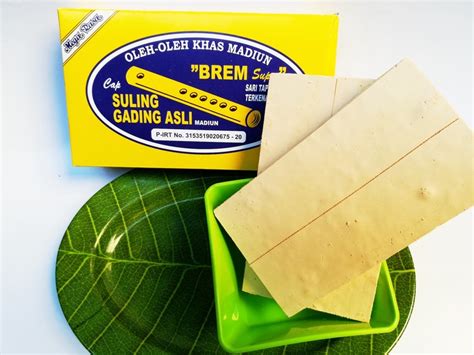 Brem Suling Gading Asli Madiun Kemasan Jumbo Isi 4 Lempeng Brem Asli