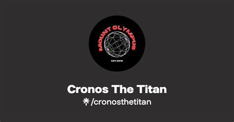 Cronos The Titan Instagram Tiktok Linktree