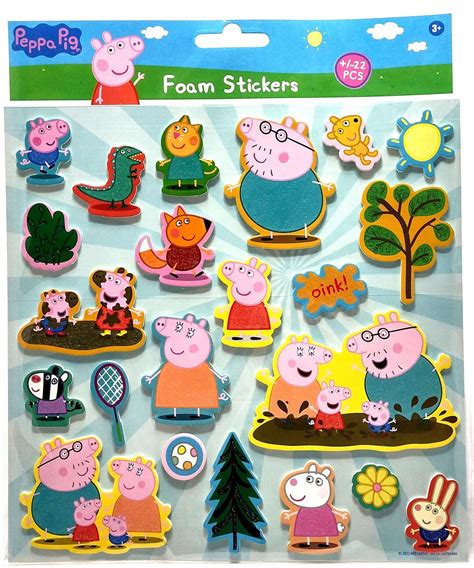 Naklejki piankowe Świnka Peppa 22 szt W O Sklep EMPIK